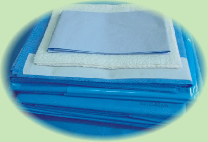 Blue Sms Three Layers Ce Sterile Disposable Surgical Drapes For ...